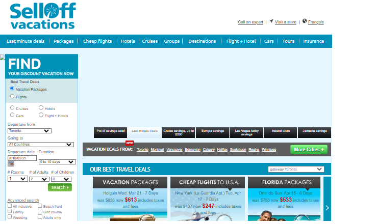 SellOffVacations Redesign – User Experience and Digital Marketing